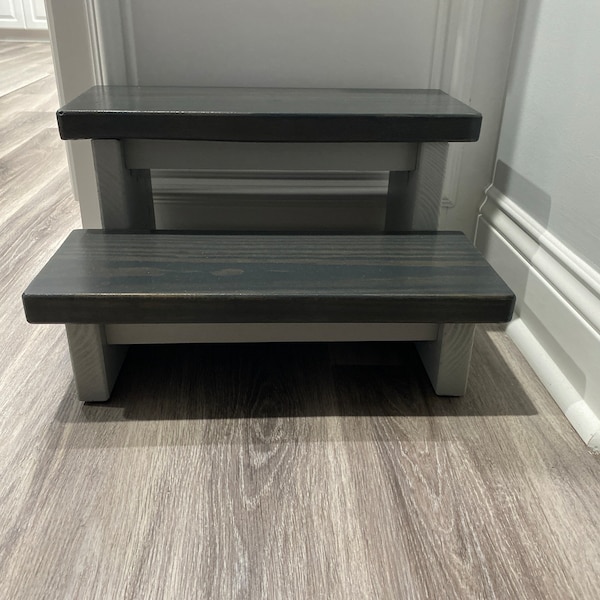 Large Step Stool Adult Size Stool Wooden Step Stool Farmhouse Stool ...