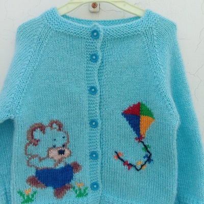 PDF KNITTING PATTERN Bottom up Cardigan. Unicorn P069 - Etsy