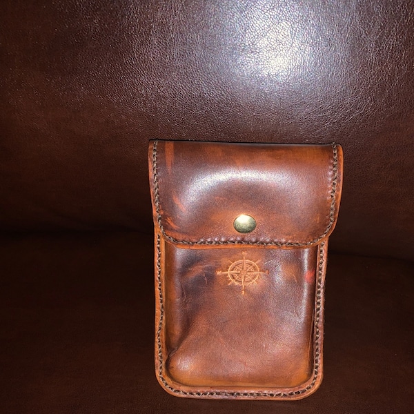 Delrin Leather Stamp: Wind Rose, Compass Passport Traveling, Leather ...