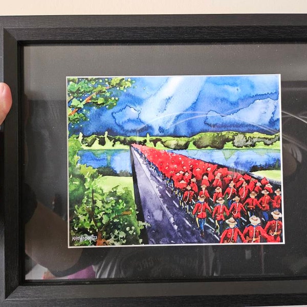 Rcmp Print: "a Hero V" Watercolor Limited Edition Prints of a Female ...