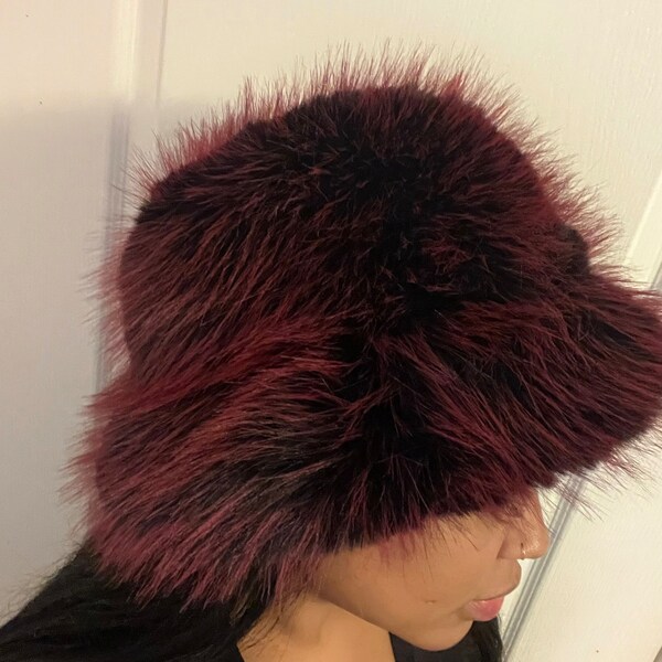 Incredibly Soft Fur Fluffy Fuzzy Bucket Hat -vegan Fur Hat -festival ...