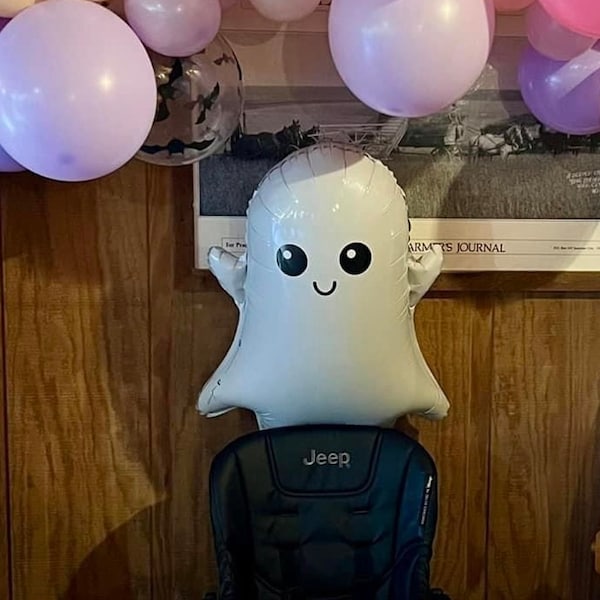 Ghost Balloon Little Ghost Balloon Boo I'm Two Spooky One Little Boo is ...