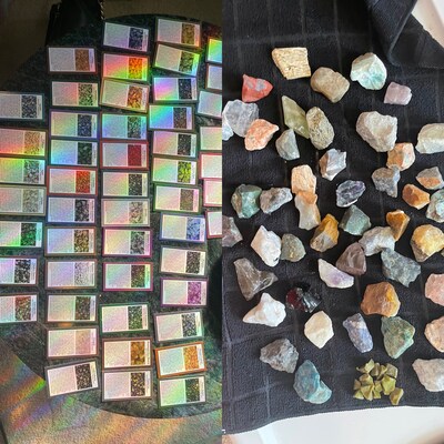 50 Different Rough Stones With Identification Cards the Best Starter ...