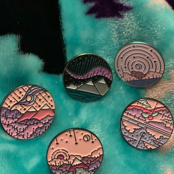 Lunar Ascension Duochrome Enamel Pin - Etsy