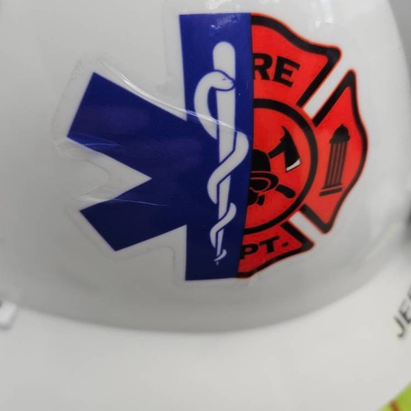 Emt Firefighter Sticker Firefighter Emt Decal American Flag Ems ...