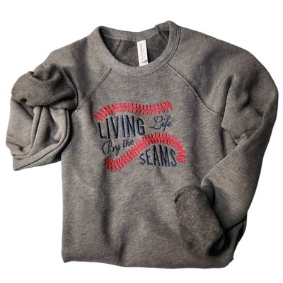 Living Life by the Seams Machine Embroidery Design, Baseball Embroidery ...
