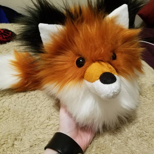 Rupert the Fox Plush: Rusty Red Faux Fur Stuffed Animal - 6x10 Inches ...