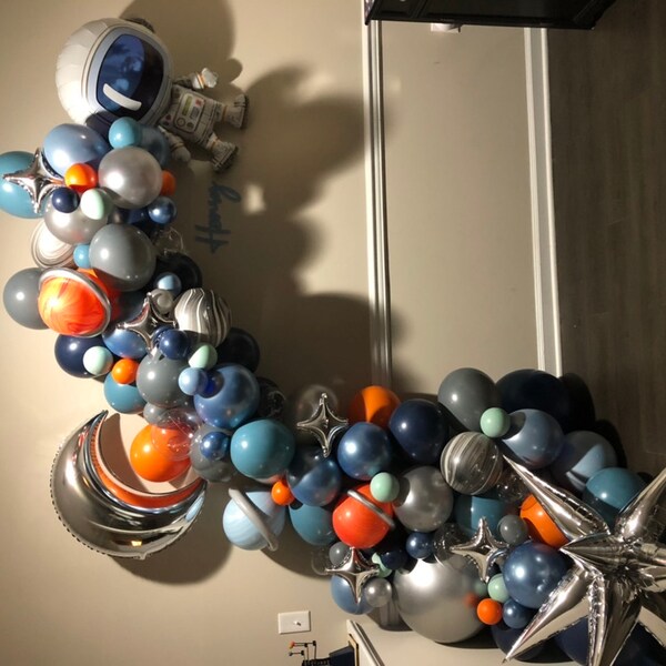 Galaxy Balloons | Outerspace Birthday Party Decor | Astronaut Birthday ...