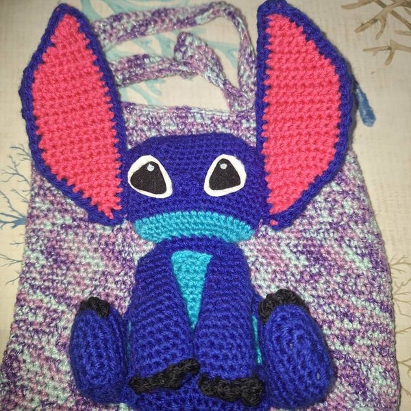 Stitch Bag Crochet Pattern - Stitch Amigurumi in English (US Terms) - Etsy