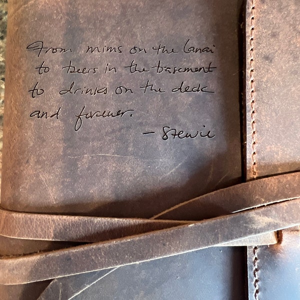 Fishing Log Premium Leather Custom Engraved and Personalized as ...