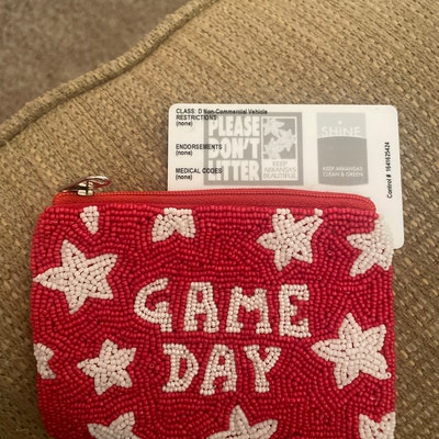 Handmade Seed Beaded Beachy Starfish Shell Coin Bag Purse Boho Tropical ...