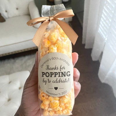 Thanks for Popping By Popcorn Party Favors Popcorn Snacks - Etsy