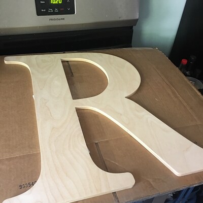 24 Inch Large Wooden Letter for Indoor Use, Wedding Guest Book Baltic ...