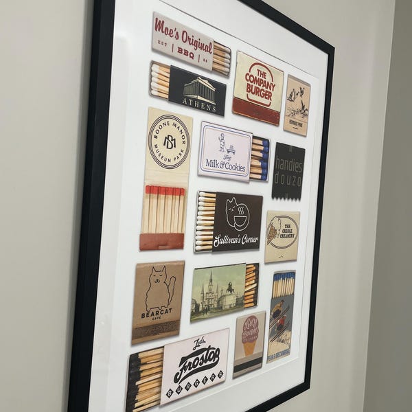CUSTOM MATCHBOOK ART | Personalized Digital Matchbox Gift | Large ...