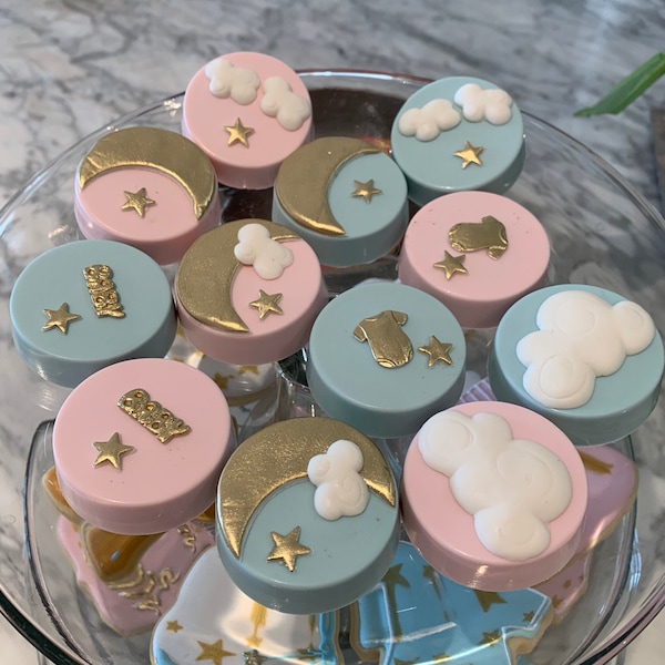 1dz. Baby Themed Covered Oreos. Twinkle Twinkle Little Star Theme. Baby ...