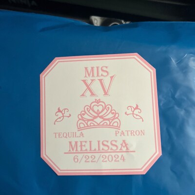 Custom Patron Label, Liquor Label, Graduation Bottle Labels, Grad Gift ...