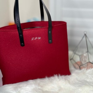 Red 100% Merino Wool Felt Crossbody Clutch Bag Woolberry - Etsy