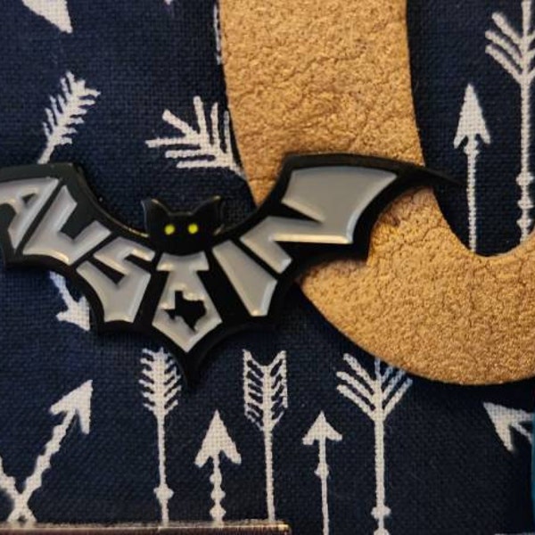 Austin Bat - Enamel Pin - Etsy