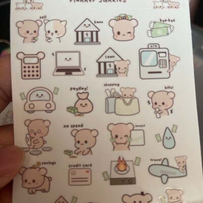 Kawaii Office Digital Stickers Work Digital Planner Stickers Cute Dog ...