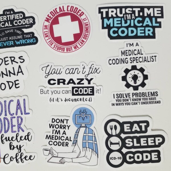 Medical Coding Gifts | Medical Coder Stickers | CCS Stickers | CCA ...