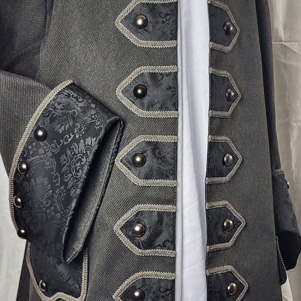 Pirate Captain Coat and Costume Sagacity Jones in Asha Gold, Teal ...