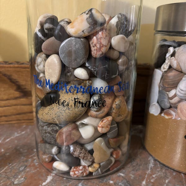 Seashell Jar Personalized - Glass, Beach Treasures Jar | Beach Wedding ...