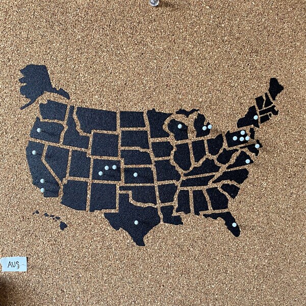 Been There Ran That - 50 States Marathon / Half Marathon Pinnable Cork ...