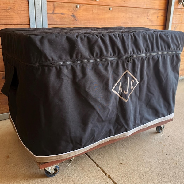 Customized Tack Trunk Cover With Zipper and Handle Flaps, Padded Top ...