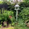 Bird Table, Country Cream Hexagonal Bird Table, Birdhouse With a ...