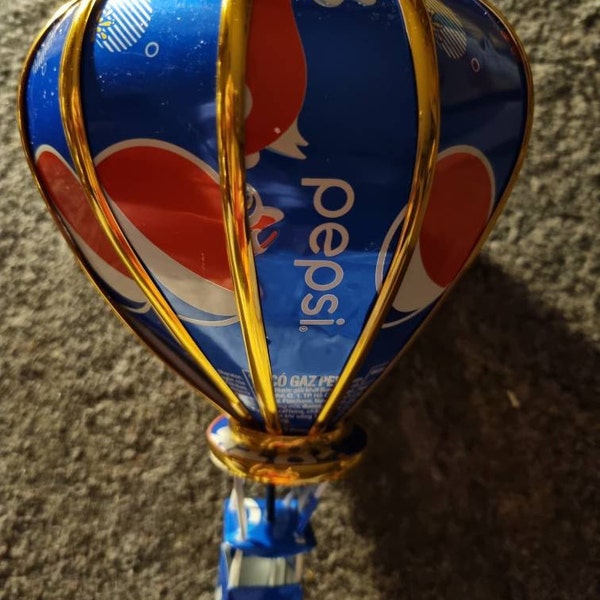 Recycled Pepsi Tin Can Hot Air Balloon Model - Etsy