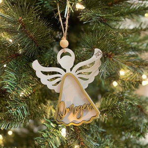 Angel Ornament | Personalized Angel | Custom Name Christmas Ornament ...