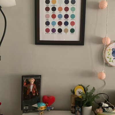 SEVENTEEN Singles Color Palette Print Modern Seventeen KPOP Poster ...