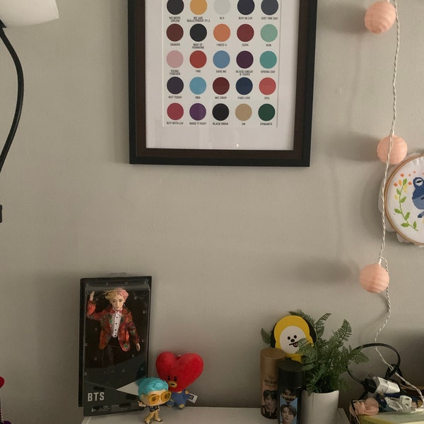 SEVENTEEN Singles Color Palette Print | Modern Seventeen KPOP Poster ...