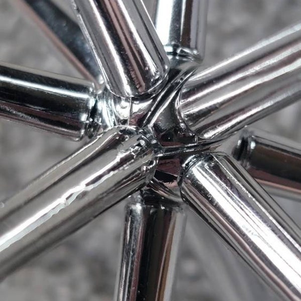 18" Silver Tinsel Christmas Tree Table-top Centerpiece Tree 18" Retro ...