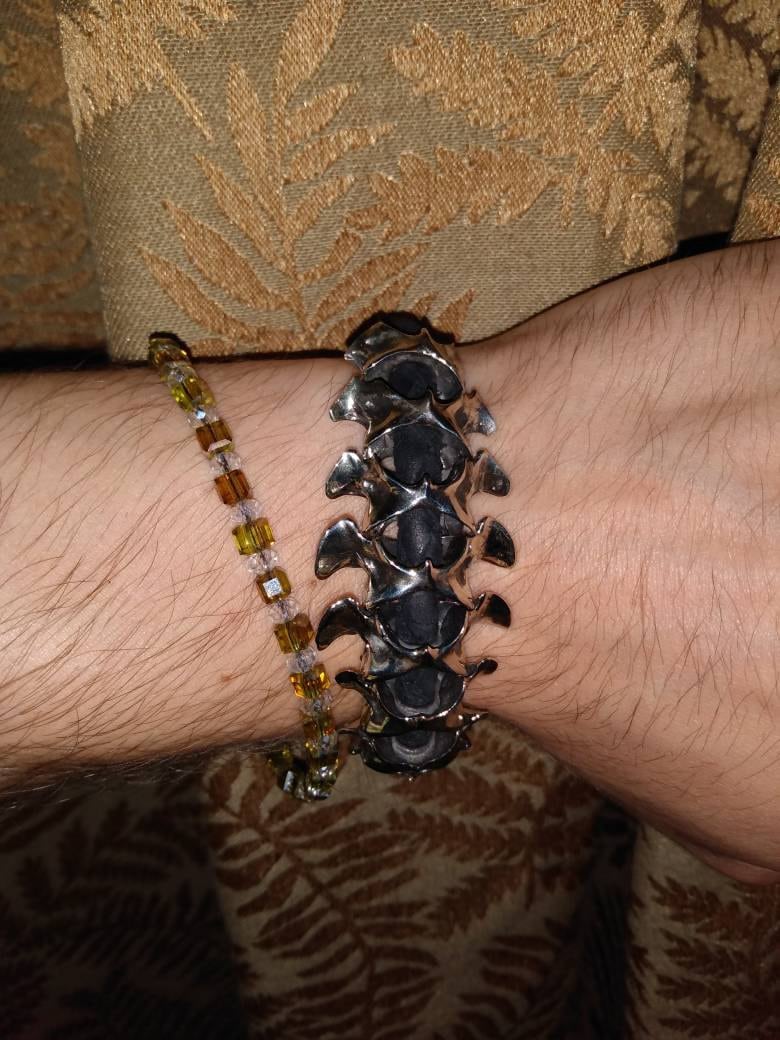 SPINAL CORE Cast Bone Statement Bracelet