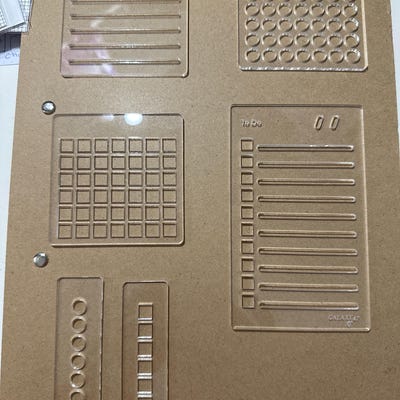 Mini Line Stencil, Ruled Line Stencil, Envelope Lines, Journal Stencil ...