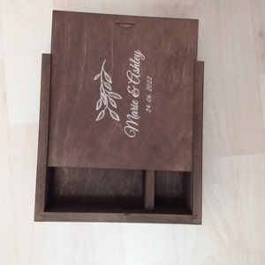 4x6 Wood Print Box 4x6 Photo Box for Photos and USB Drive 15x10 Cm ...