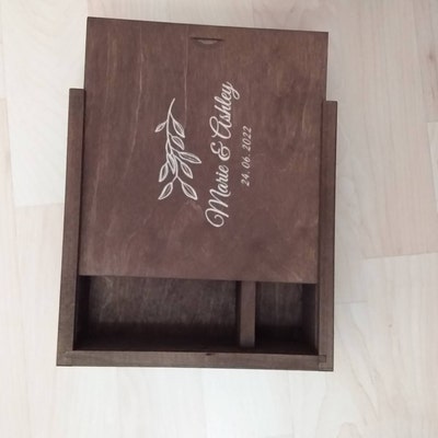 4x6 Wood Print Box 4x6 Photo Box for Photos and USB Drive 15x10 Cm ...