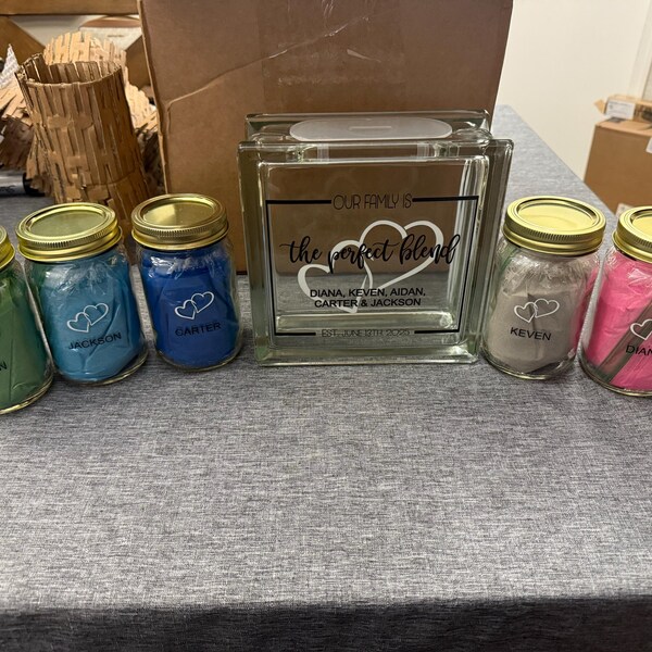 Beach Wedding Decor, Unity Sand Ceremony Set Shadow Box, Unity Candle ...