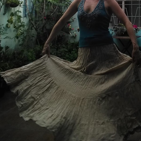 Hemp Broom Skirt With Lining, Ankle Length, 100% Hemp - Etsy