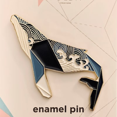 Humpback Whale Pin,whale Pin,enamel Pin,whale Gift,whale Gifts,whale ...
