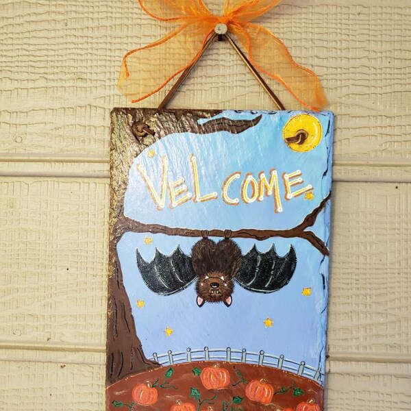 Harvest Blessings Sign,handpainted Slate Fall Sign,painted Slate ...