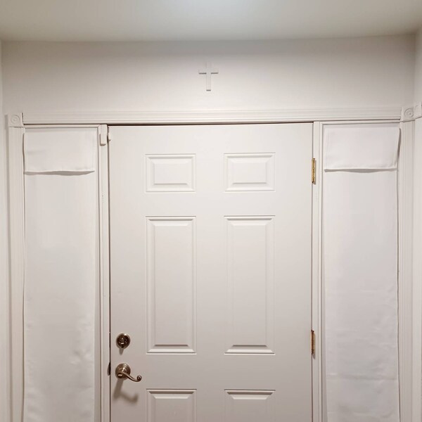 8 Plain Wall Cross Wood Black White Copper Pink and Brown Home Decor ...