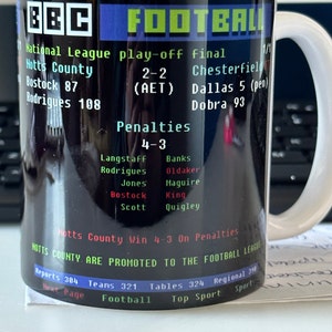 Personalised Retro Ceefax Football Match Result Teletext - Etsy