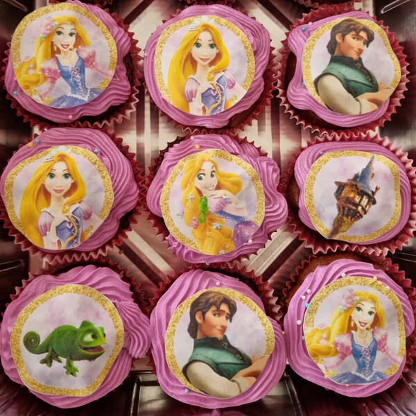 Princess Rapunzel Toppers Instant Download, Printable Princess Party ...