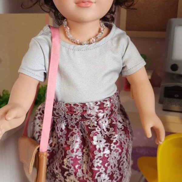 18" White Strapless Formal Doll Dress - Etsy