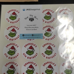 Grinch Poop Stickers - Etsy