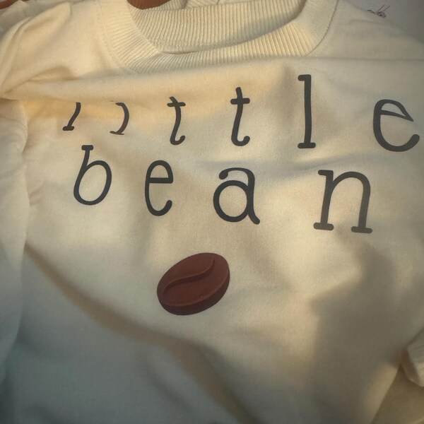 Little Bean Baby Romper, Coffee Baby Romper, Little Bean Romper, Unisex ...
