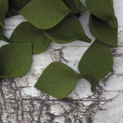 Olive Green Felt, Wool Felt Square, Felt Sheet, 100% Merino, Pure Wool ...
