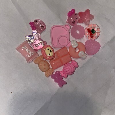 Light Pink Kawaii Assorted Charm Mix - Etsy